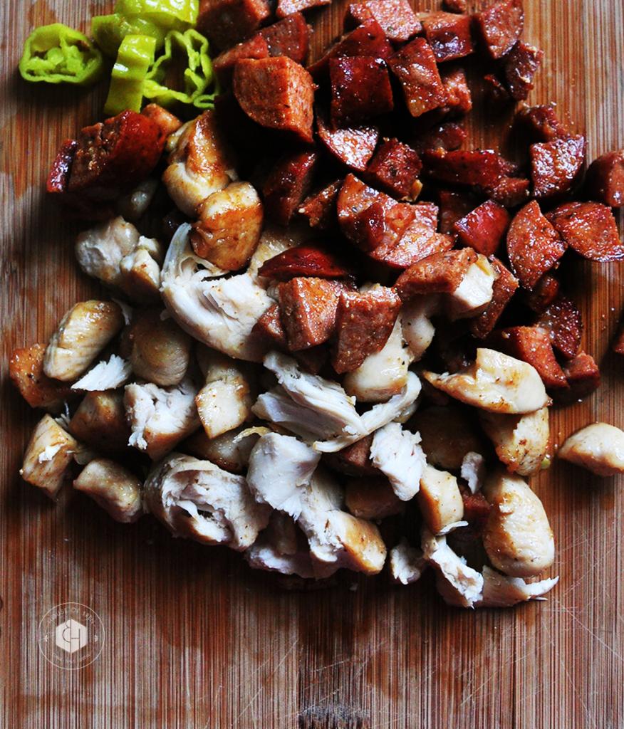 House of Bren: Bren Herrera Taco Chicken and Chorizo - Bren Herrera